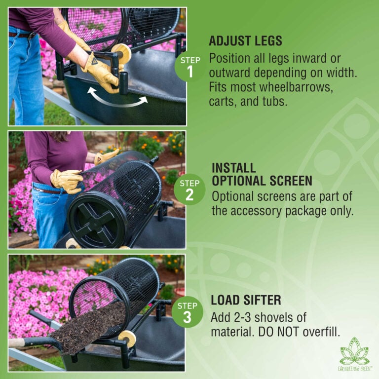 Rolling Garden Sifter - Uncle Jim's Worm Farm