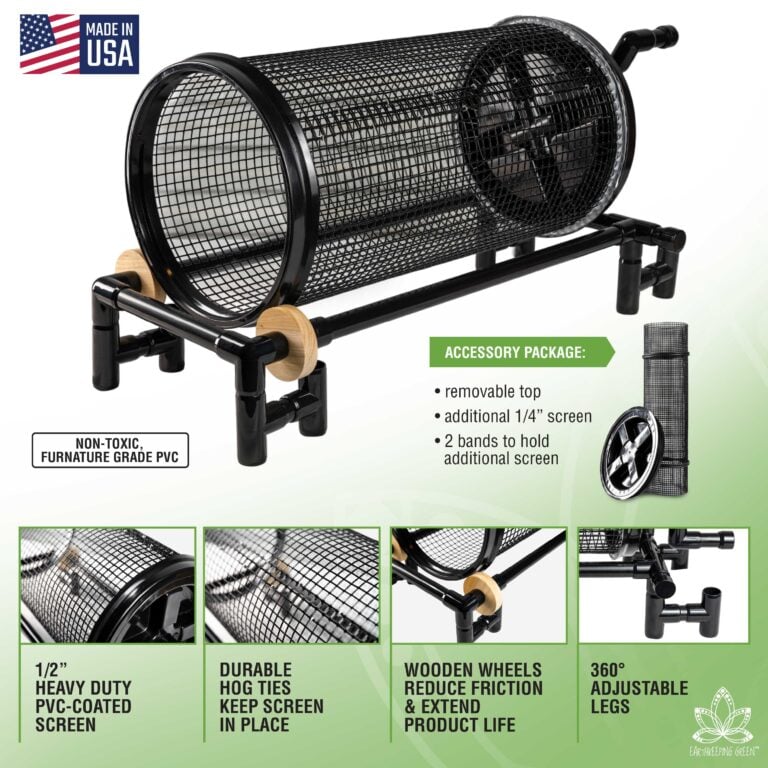 Rolling Garden Sifter - Uncle Jim's Worm Farm